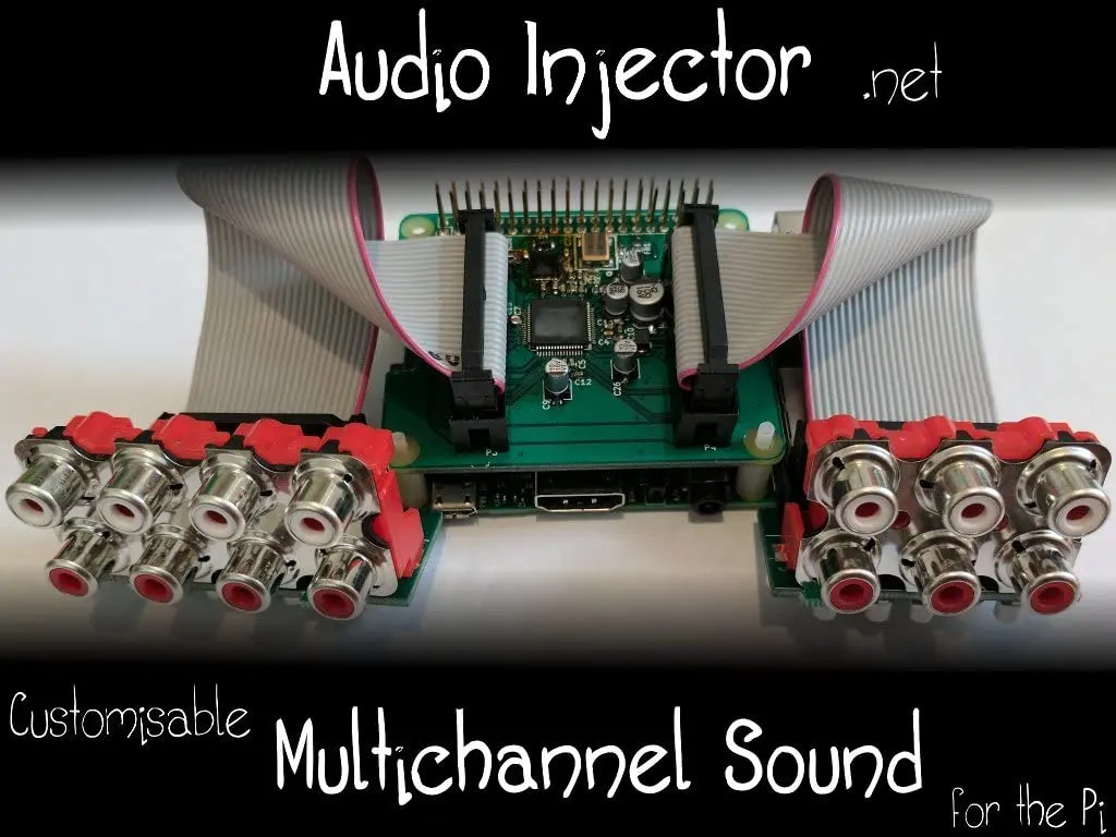 Audio Injector OCTO - 8 Channel Sound Card for Raspberry Pi