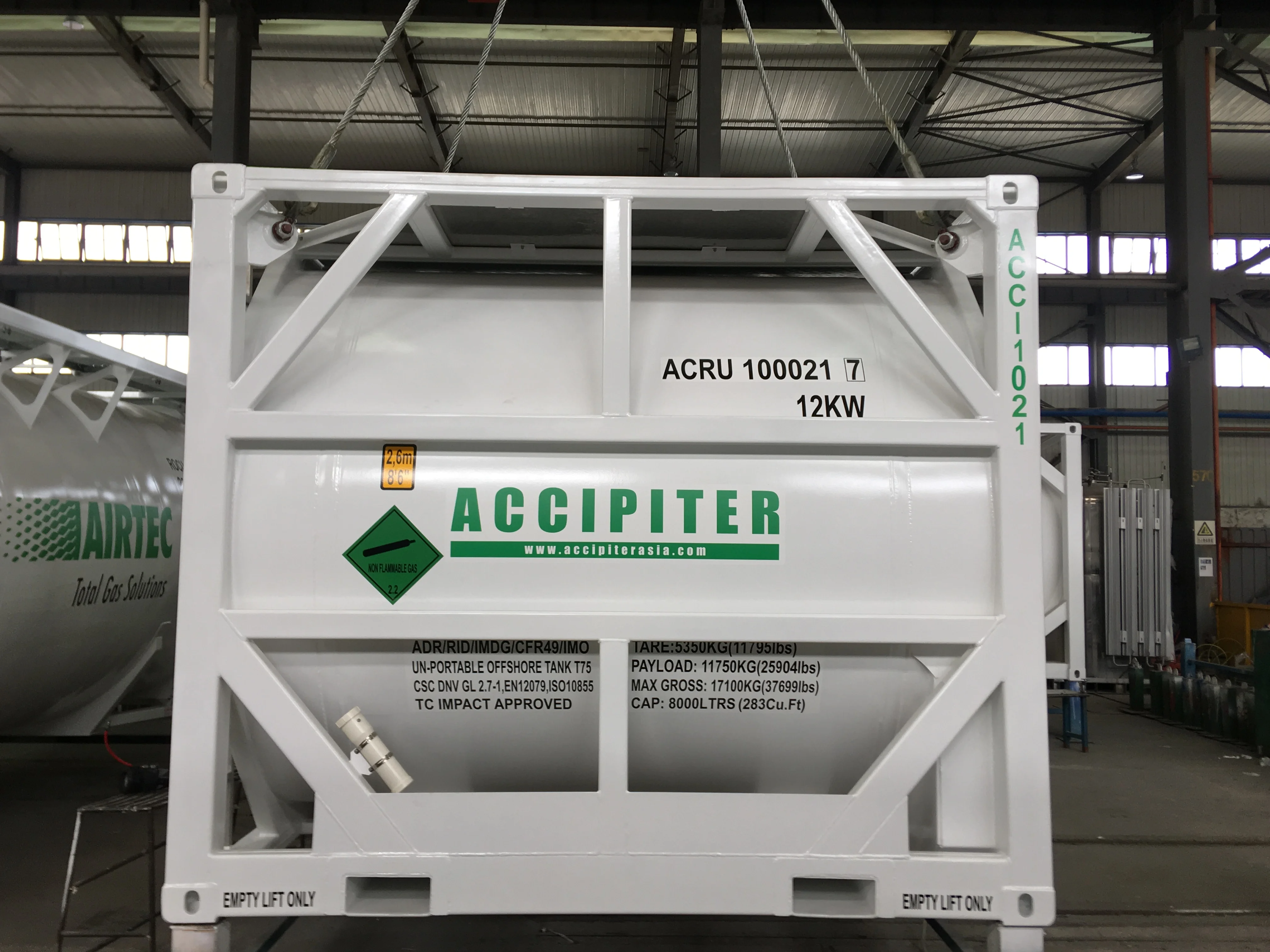 Hot Selling Famous Brand 8m3 Cryogenic Offshore Chemical Liquid Storage ...