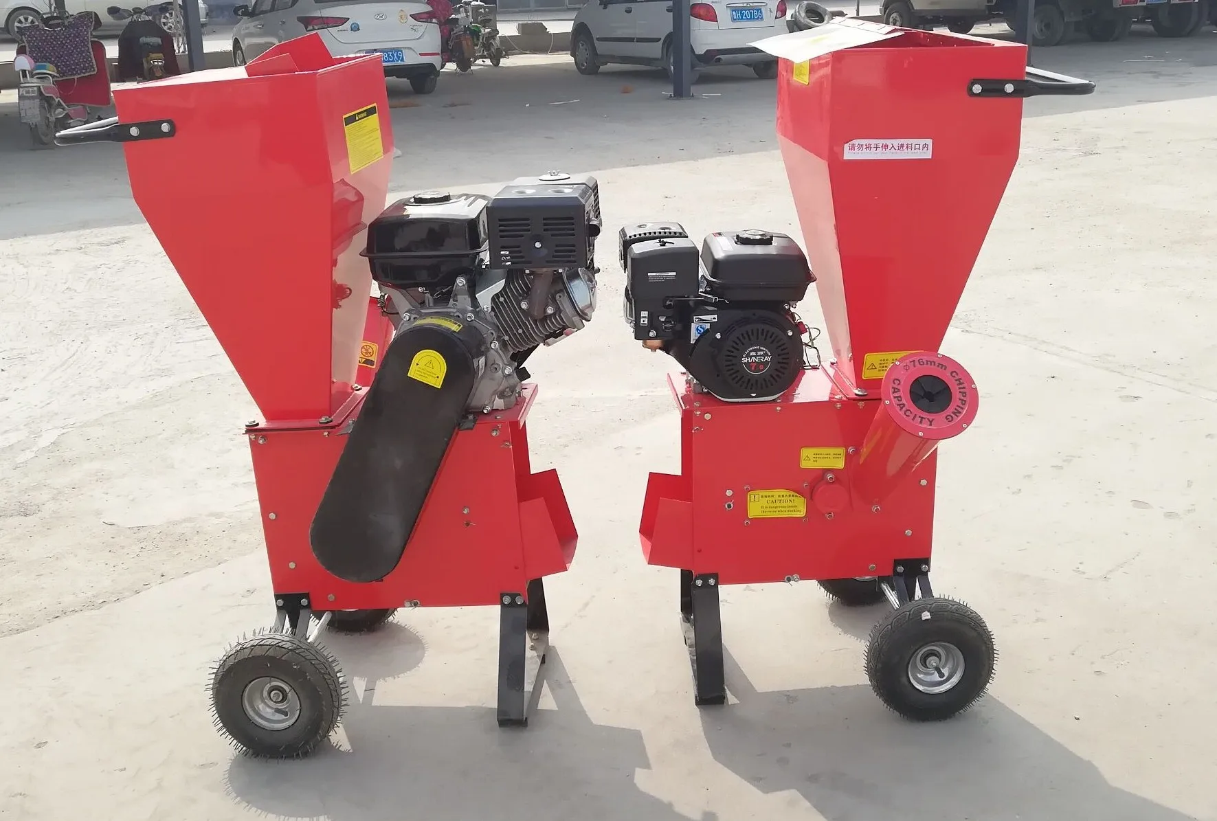 New Design Big Power Wood Chipper Machine With 15hp Wood And Tree ...