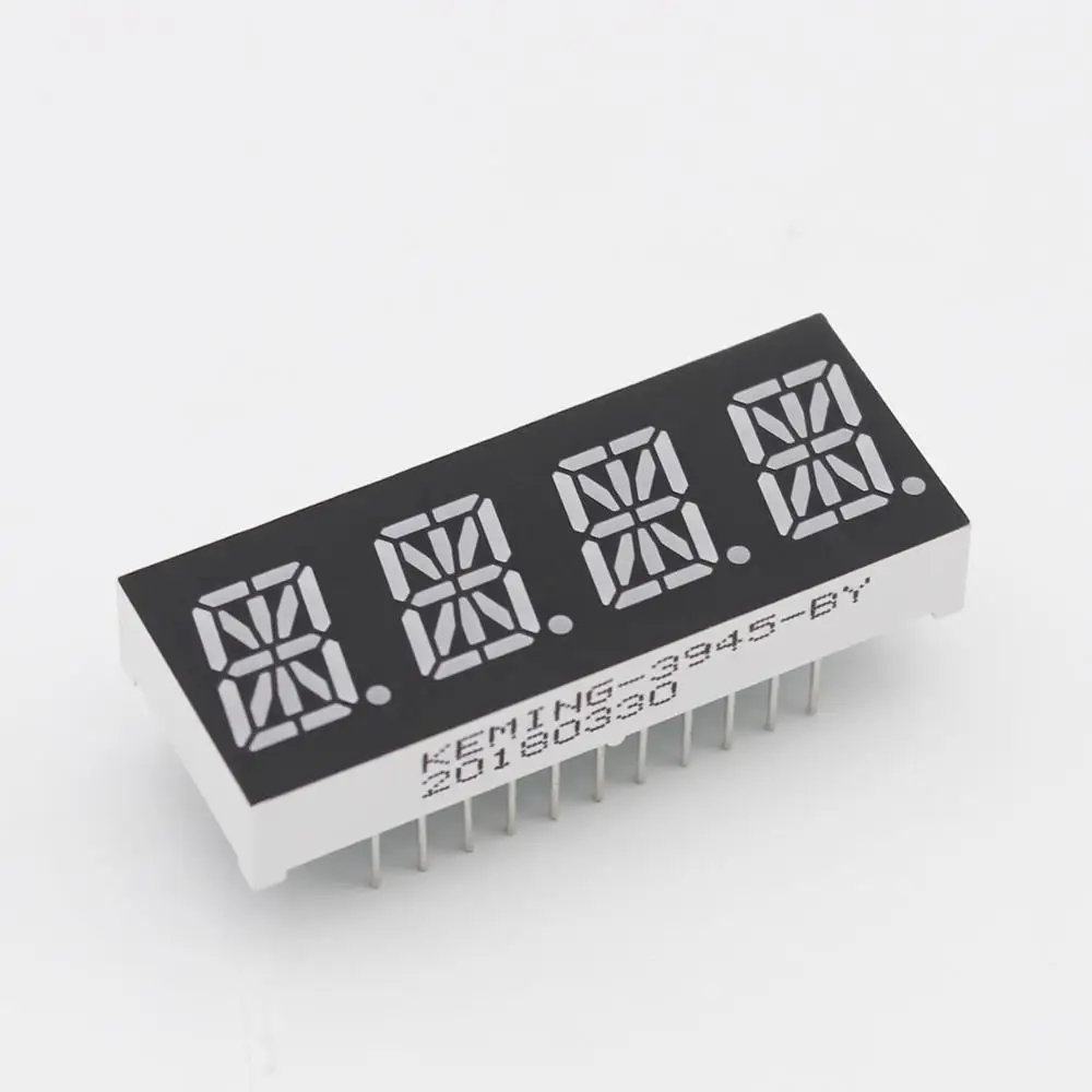 0 39 Inch 4 Digits 16 Segment Alphanumeric Led Display Blue Color Kem