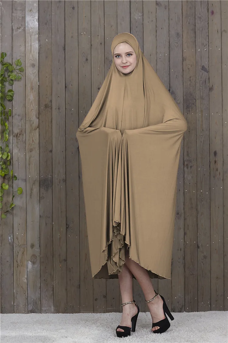 Muslim Women Thobe Hijab Prayer Abayas Robe Jilbab