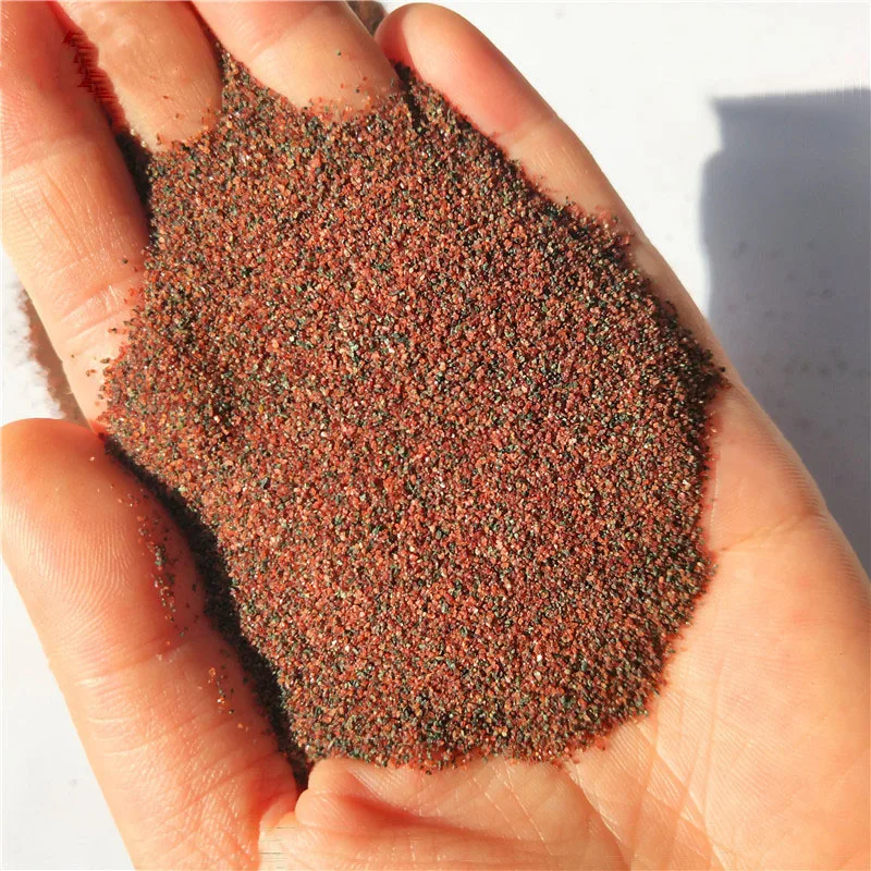 Hot Sale Natural Mineral Almandine Garnet Sand 30-60 Mesh For Blasting ...