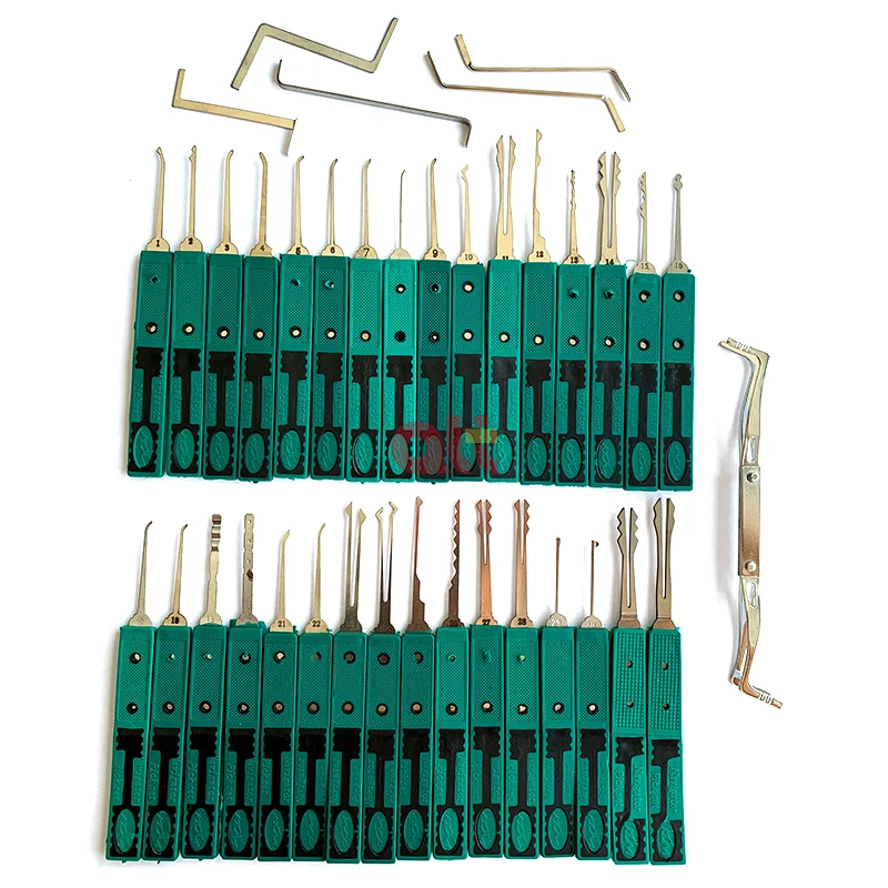 Klom 32pcs Lock Pick Tools Broken Key Extractor Door Opener Lock Picks ...