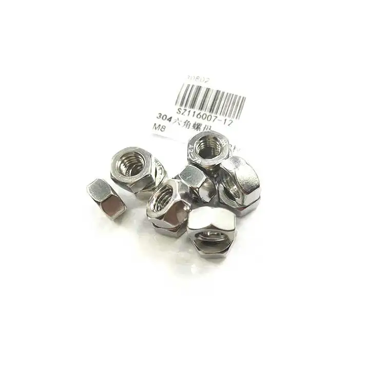 Din934 M14 Stainless Steel 304 Din934 M3 Hexagon Nut M2.5 M3 M4 M5 M6 ...