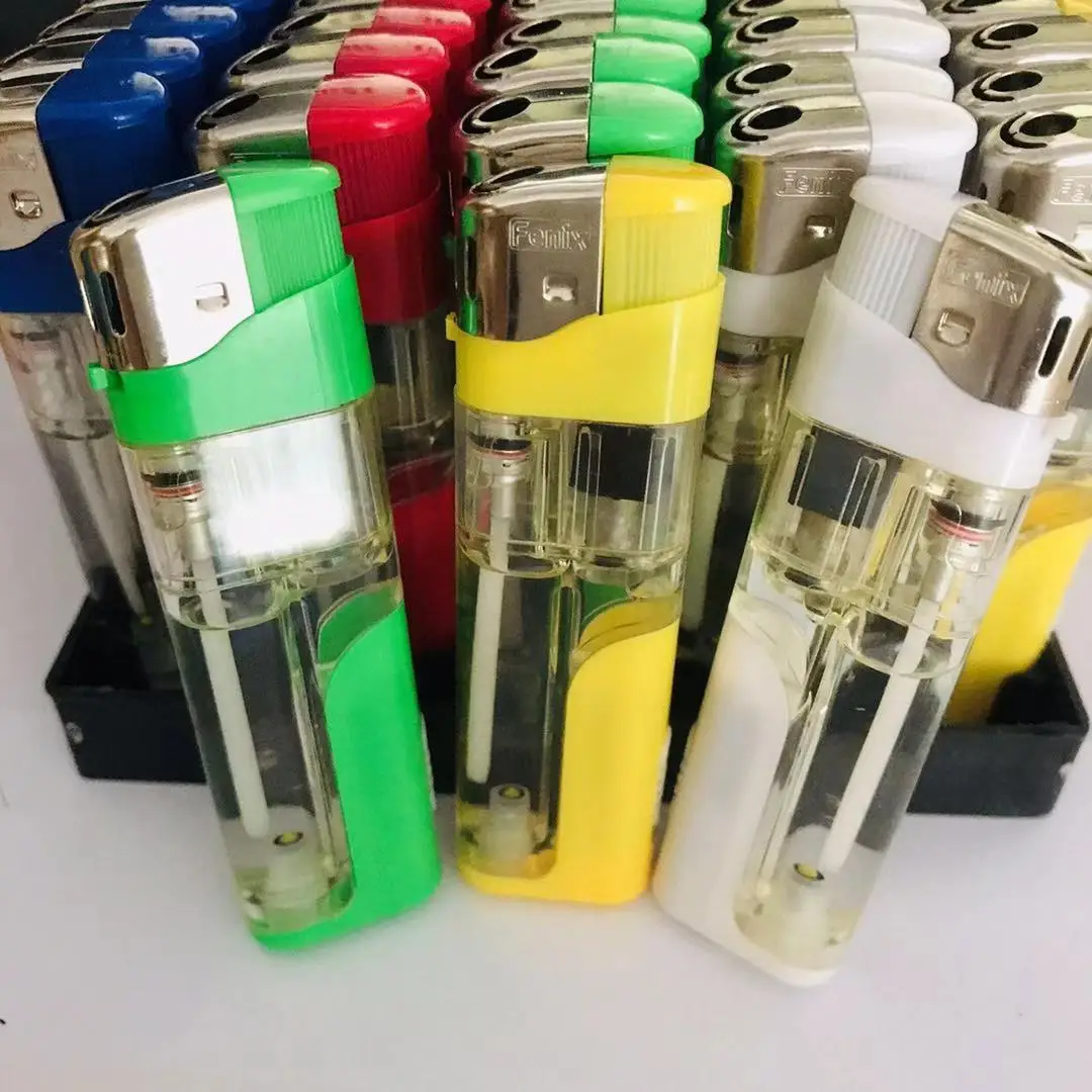 8.2cm Baida Lighter with LED Light - Perfect Business Gift