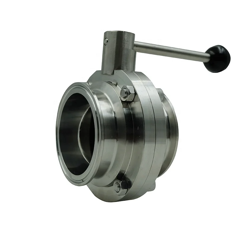 Dkv Ss304 316 Stainless Steel Tri Clamp Sanitary Butterfly Valve Manual Tri-clamp Butterfly ...