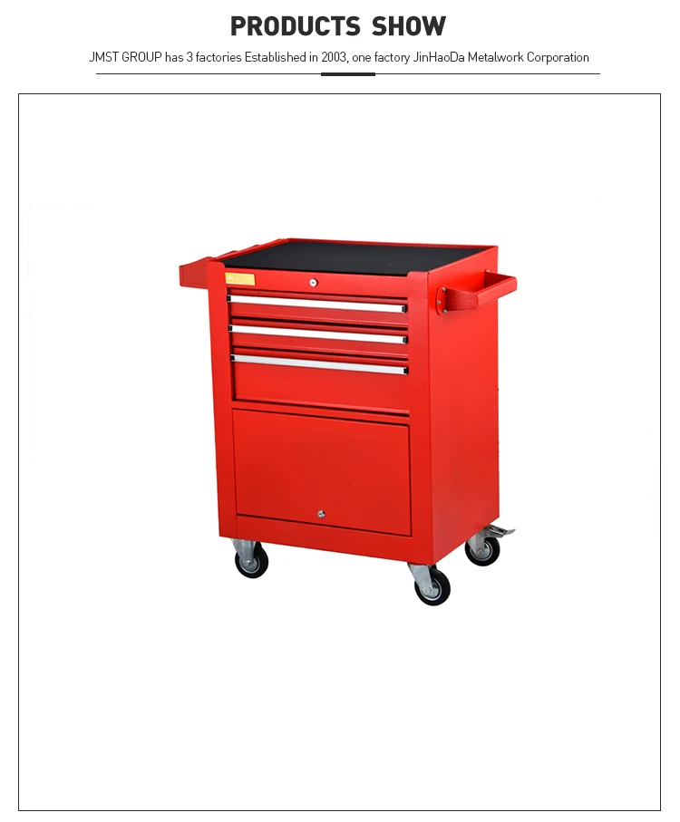 Hyper Tough 3-drawer Rolling Tool Cabinet With Ball-bearing Slides ...