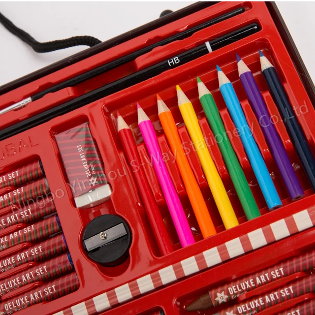 55 Pieces Coloring case Kid Super Artist Art Kids Coloring Set for Kids ...