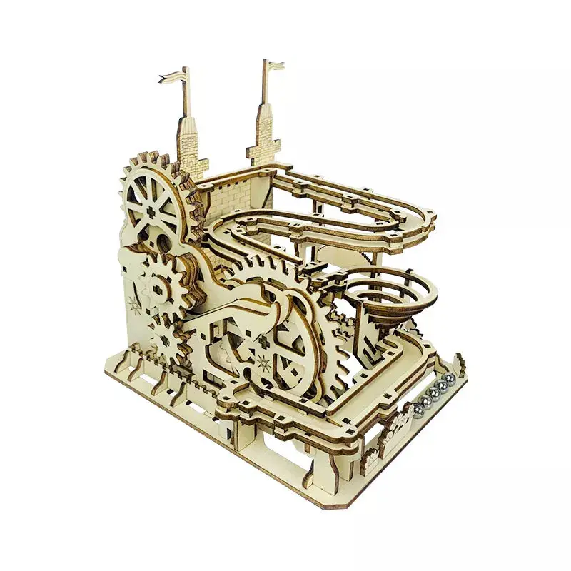 Original Design Castle Marble Run Diy Assembly Educational Toys 3d ...