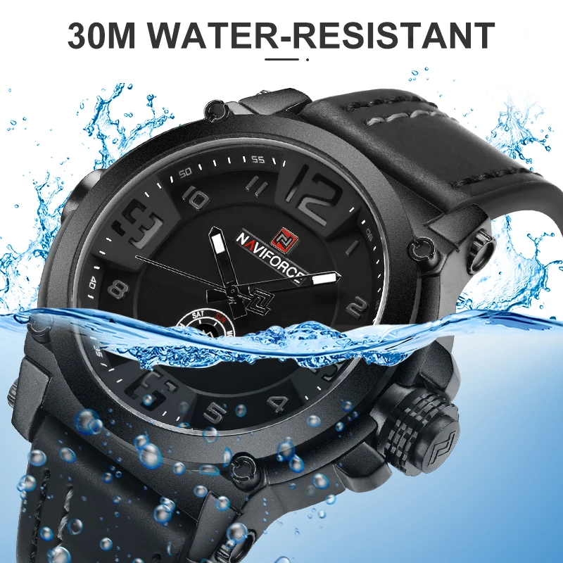 Naviforce 9099 Men Japan Quartz Watch Sports Waterproof Wristwatch ...
