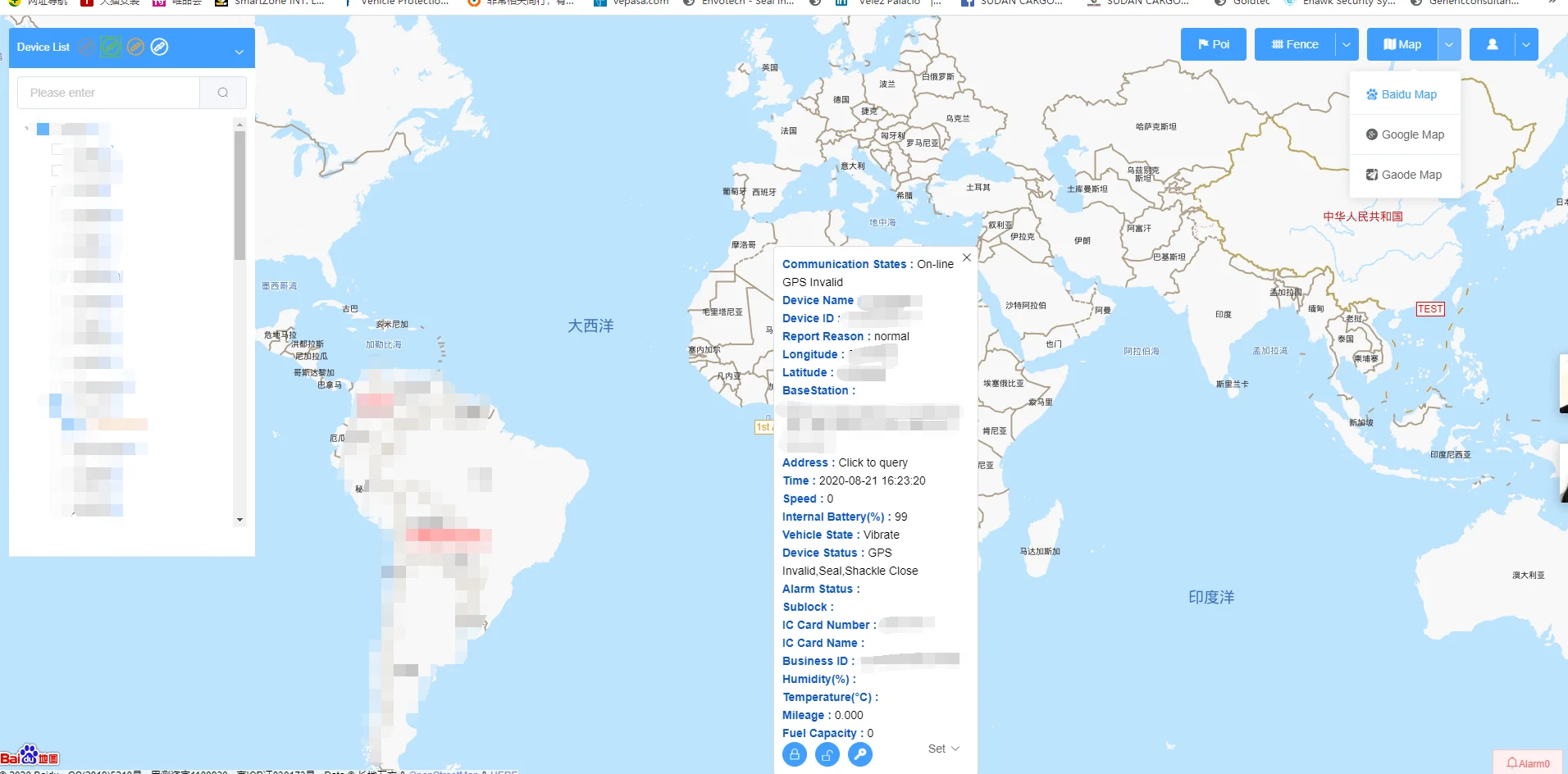 NB IOT Solution Lora Master GPS Tracker for Truck Containers
