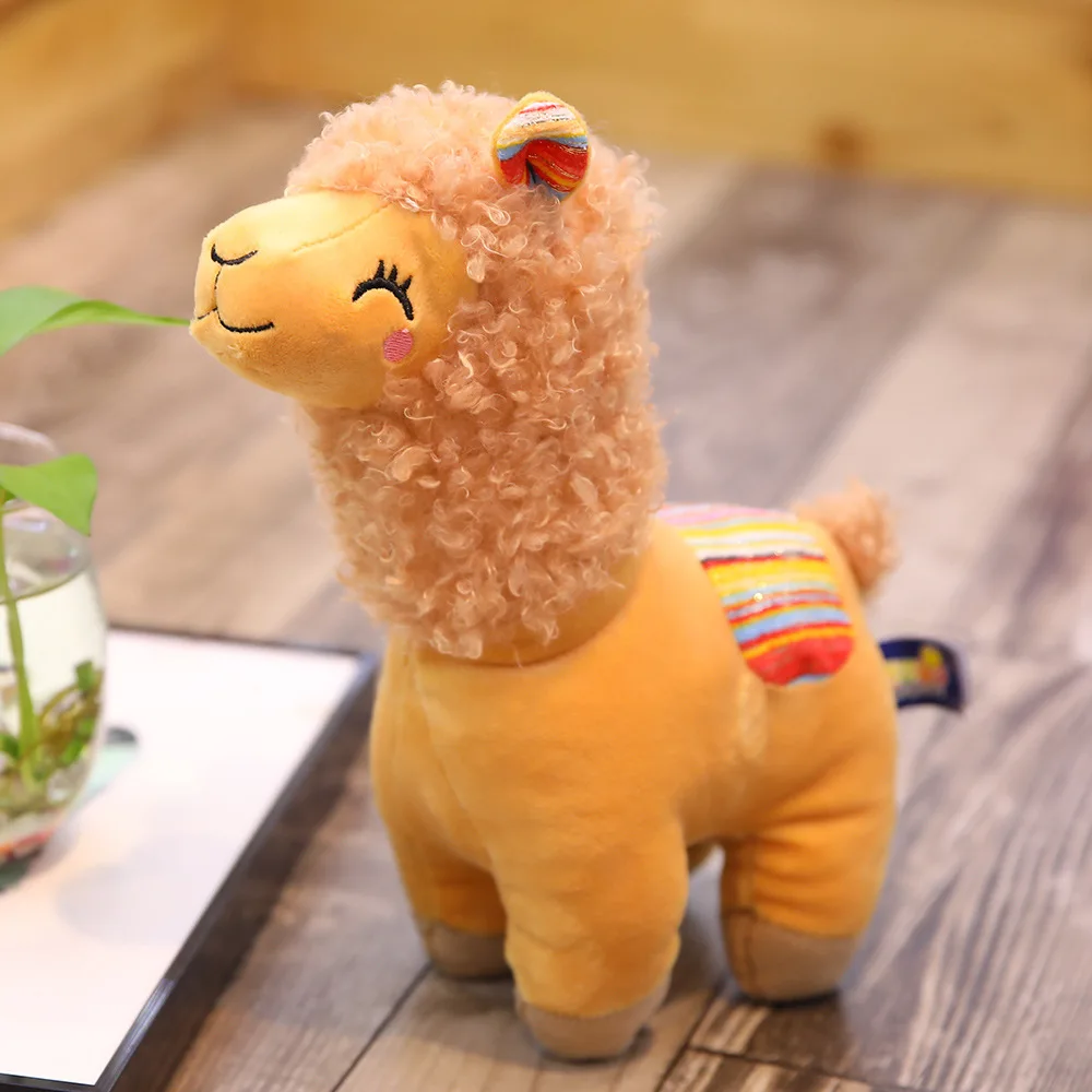 Squinting Smile Plush Stuffed Llama Soft Toys Animal Sheep Plush Toy ...