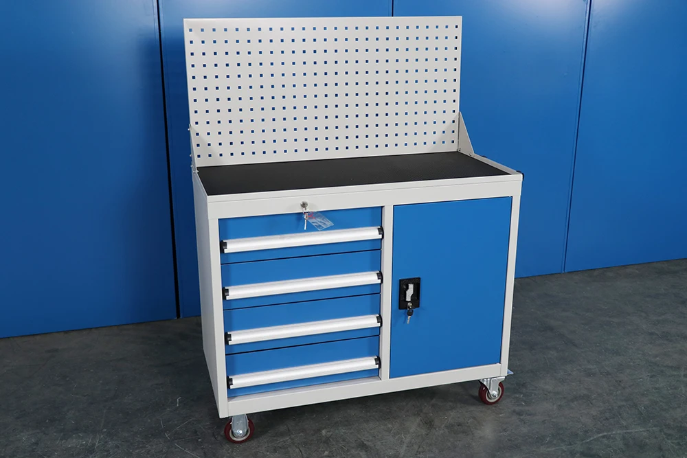 Oem Stocked Steel Tool Cabinet Workshop Tool Box Trolley With 4 Drawer ...