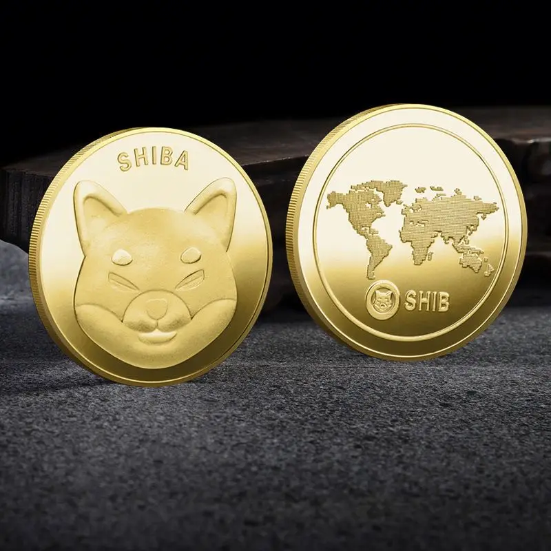 Wholesale Dogecoin Doge Gold Crypto Commemorative Coins Shiba Inu Coin ...