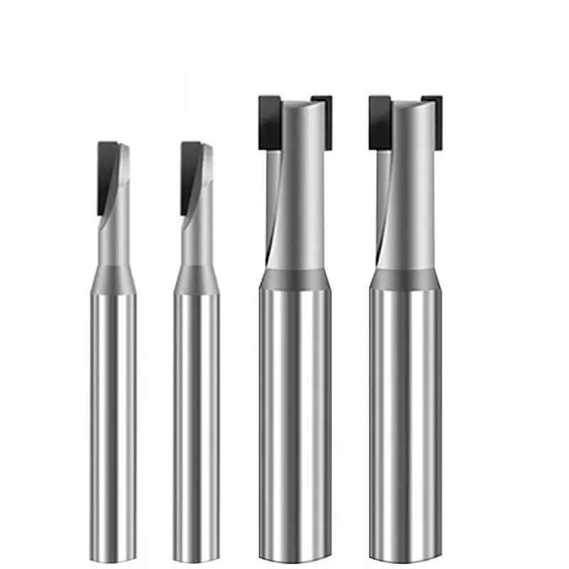 Pcd Milling Cutter 1/2f D1-10 Graphite Flat Bottom Endmills Diamond ...