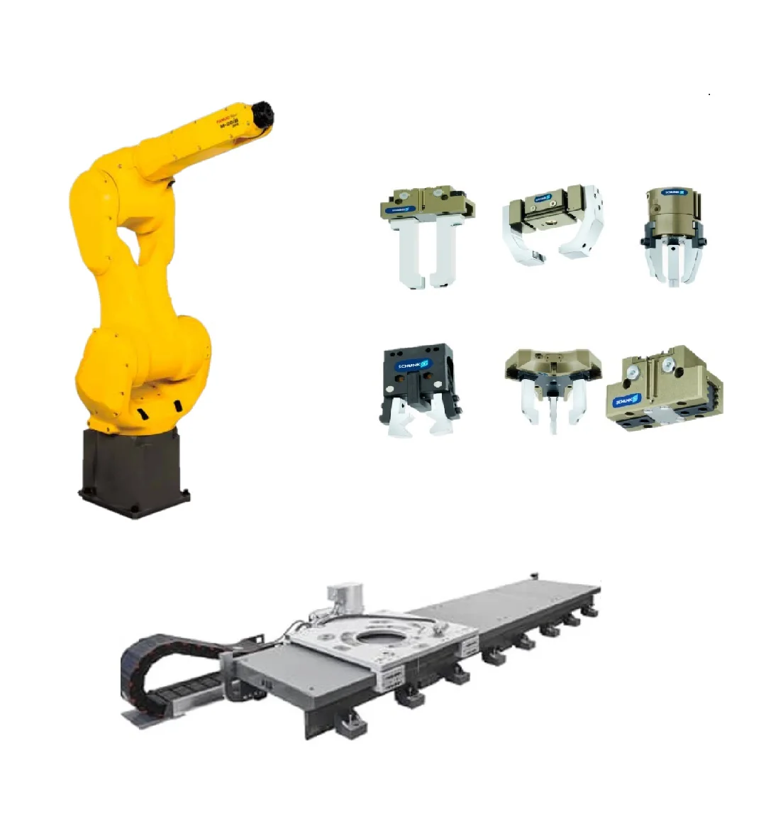 Industrial Robot Arm 6 Axis Fanuc M-20ib/25 With Cngbs Robot Track ...