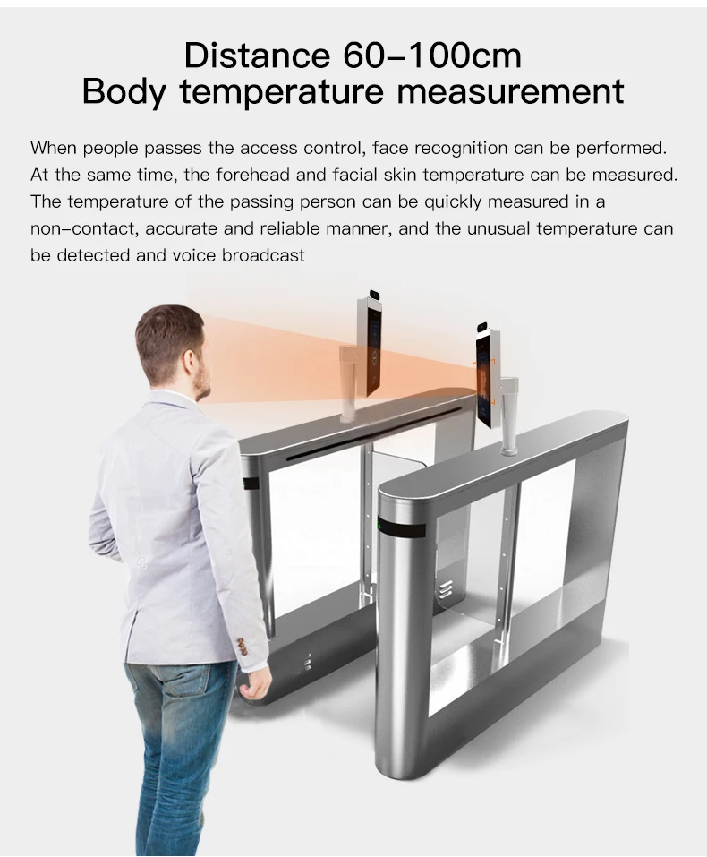 Thermal Imaging Face Recognition Forehead Thermometer Digital Signage ...