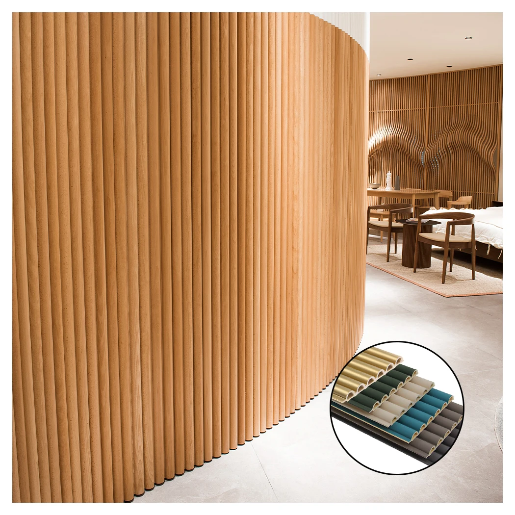Foju Wpc Ceiling Slat Cladding Fluted Indoor Wall Ceiling Decoration ...