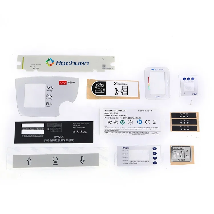 Pc Front Nameplate Overlay Panel Label Custom Logo Embossed Waterproof ...