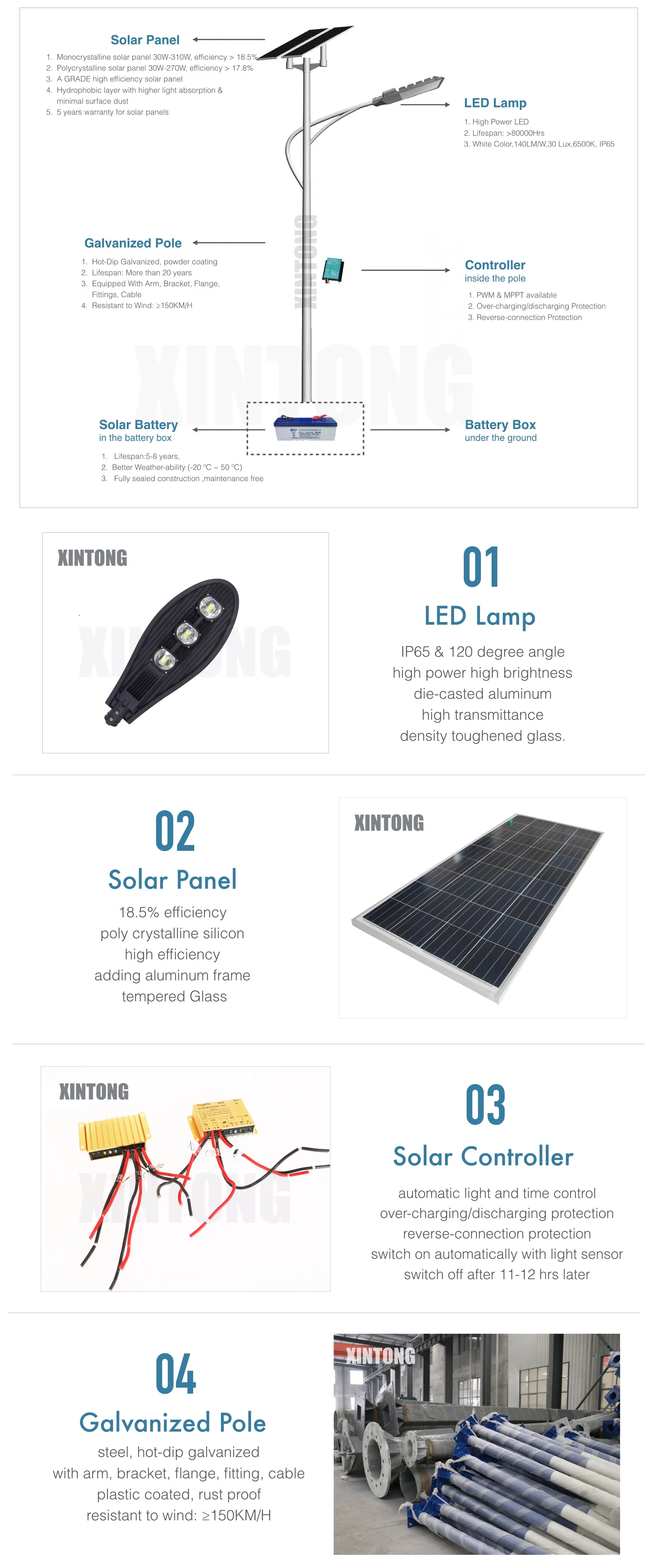 Xintong 9 Meters 15 Meters Modern Solar Street Lights Pole Design - Buy ...