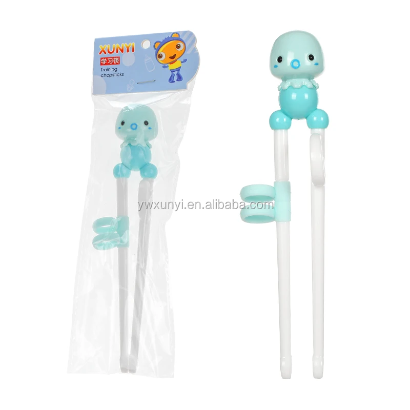 Cute Kids Training Chopsticks Animal Shape One Piece Child Silicone ...
