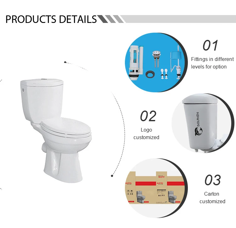 New Design P Trap And S Trap Ceramic 2 Piece Wc Toilet Size - Buy Wc ...