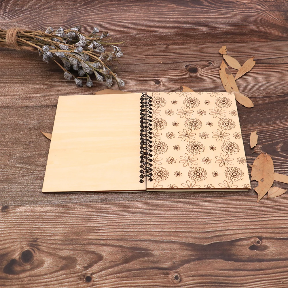 Custom Laser Engraved A5 Wood Cover Notebook - Eco-Friendly OEM