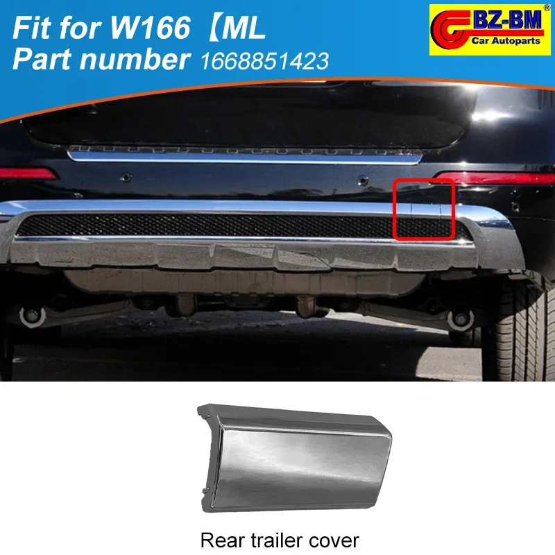 Used Chrome Front & Rear Bumper Tow Eye Hook Cover for Mercedes Benz ...