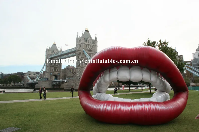 Large Inflatable Mouth, Lips, Teeth and Tongue Model for Sale