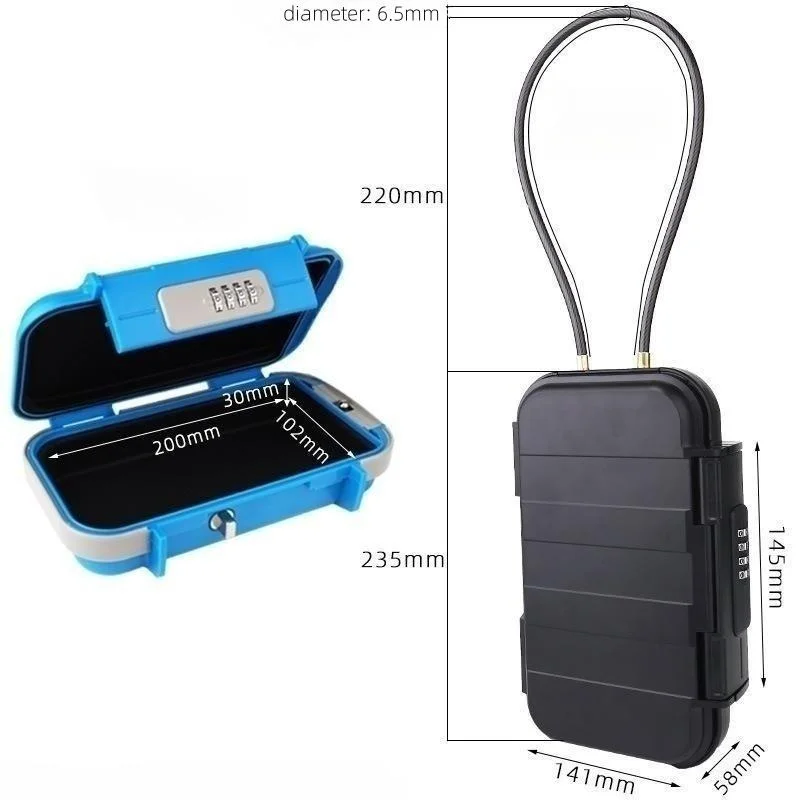 Portable Key Security Box Customized Logo Protection Safes Key Box ...