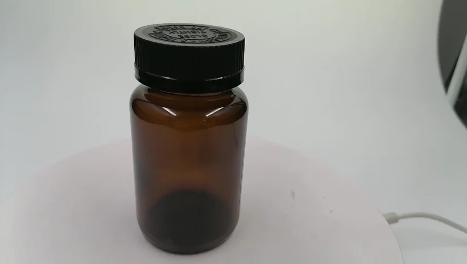 Wholesale 100ml Amber Capsule Glass Jar Medicine Jars Pill Bottles Container Vitamin Food ...