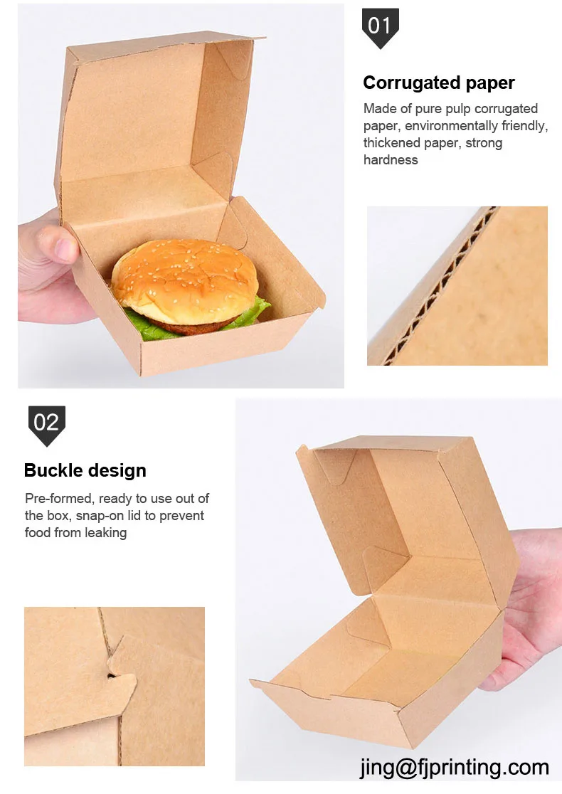 Eco Friendly Custom Printed Food Grade Corrugated Paperboard Packaging ...