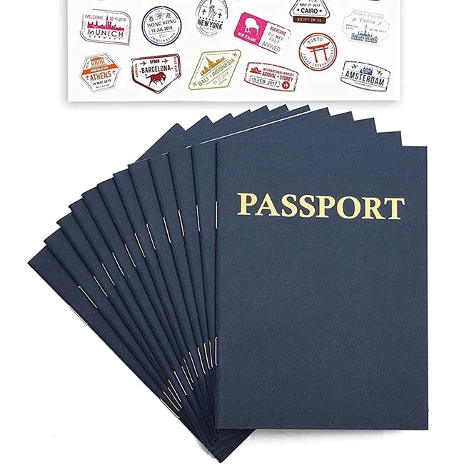 Digital Customized Leather Fake Passport Size Booklet Paper Cover ...