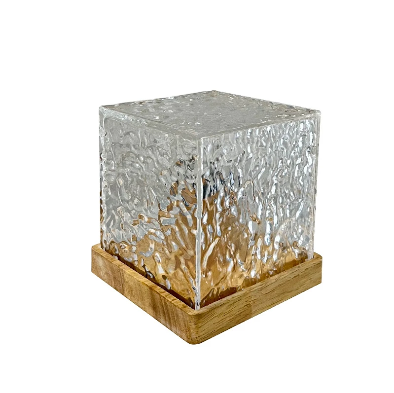 Led Square Night Light Cube Decorative Night Lamp Rgb 16 Colors Desk ...