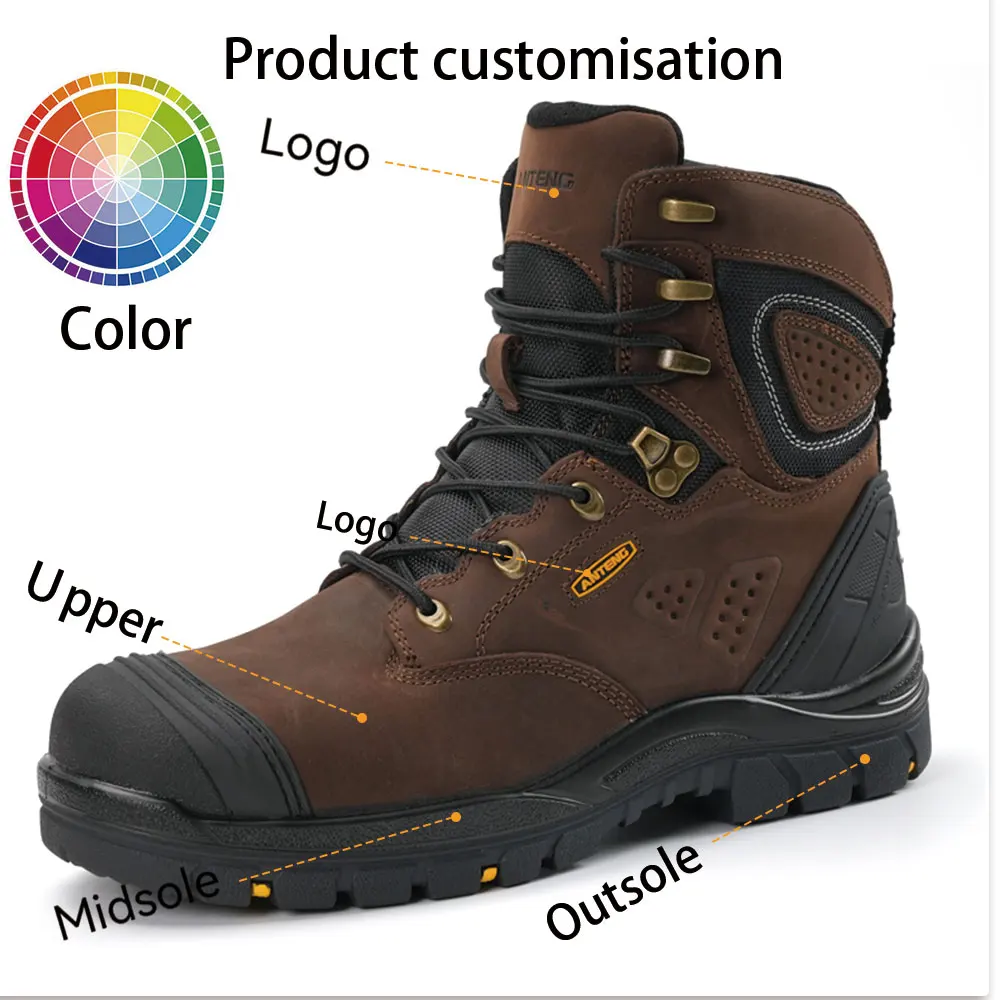 ANTENG Fashion Labor Insurance Shoes Outdoor Wear-Resistant Work Non ...