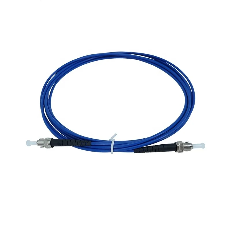Lc-st Spiral Armored Single Mode Duplex Lszh Pvc Fiber Optic Patch Cord ...
