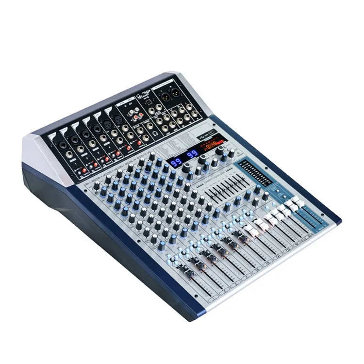 CMax8 Professional 8 Channel Audio Mixer Console with 9 Band EQ & 99 ...