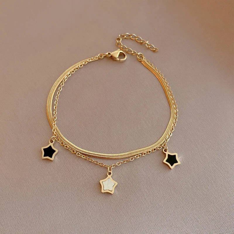 Luxury Five-Pointed Star Shell Tik Tok Necklace for Women