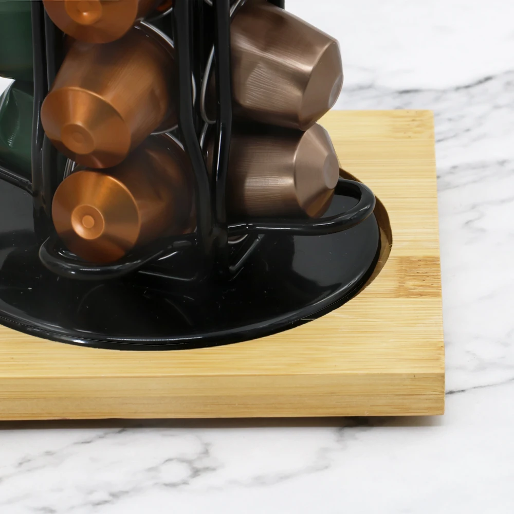 360-degree Rotation Chrome Bluepeak Nespresso Carousel Coffee Capsule ...