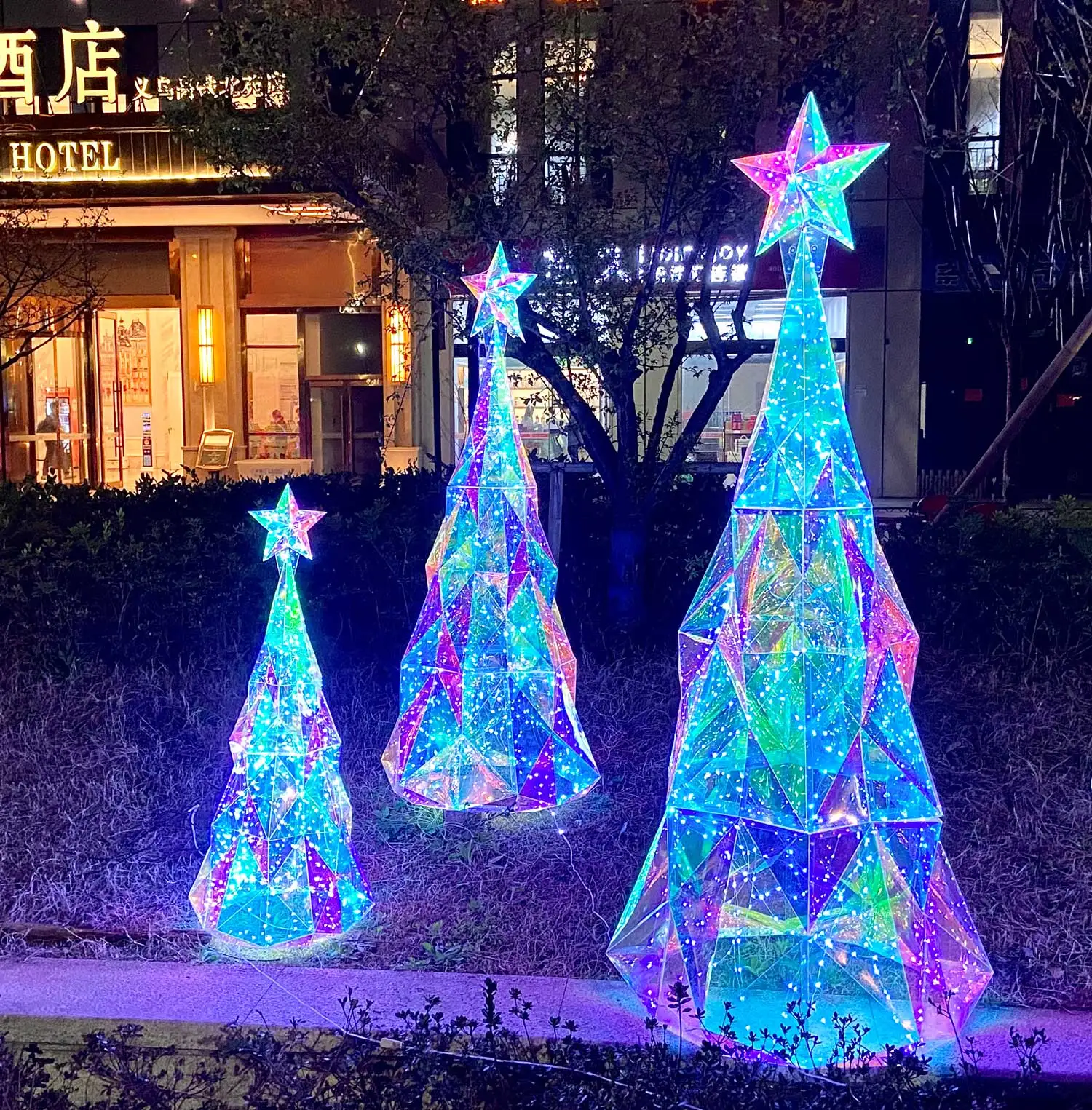 Christmas Event Decoration Large Luminous Christmas Tree Outdoor ...