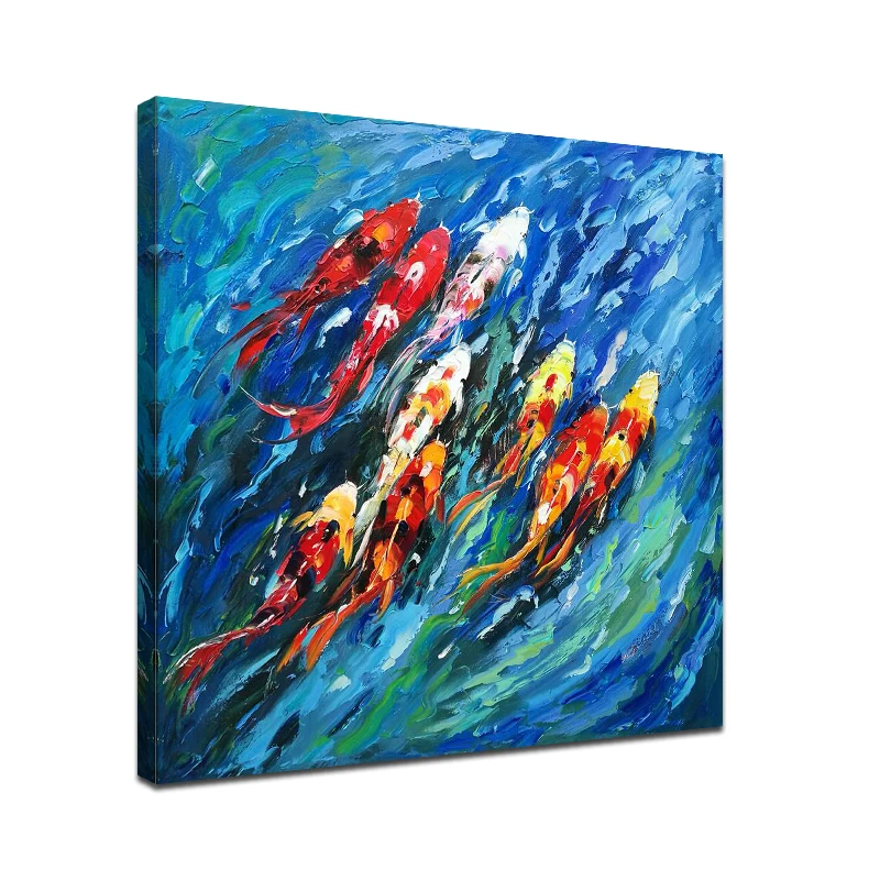Abstract Koi Fish Paintings