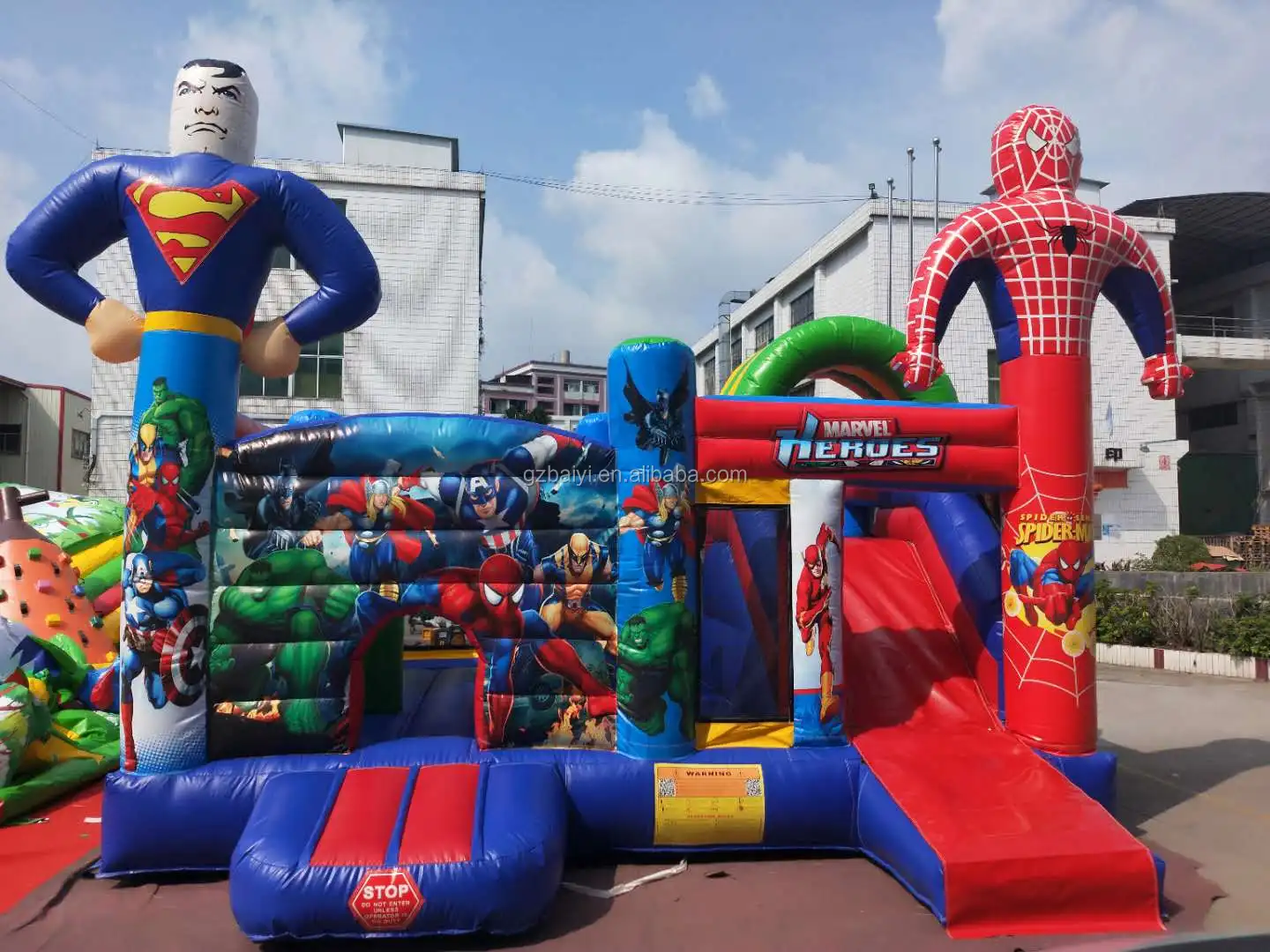 New Design Colorful Combination Spiderman Trampoline Jumper Cheap ...