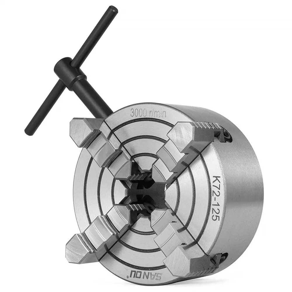 Mesin Bubut Olima/sanou Band K72 Chucks Independen 125mm 4 Rahang Mesin ...
