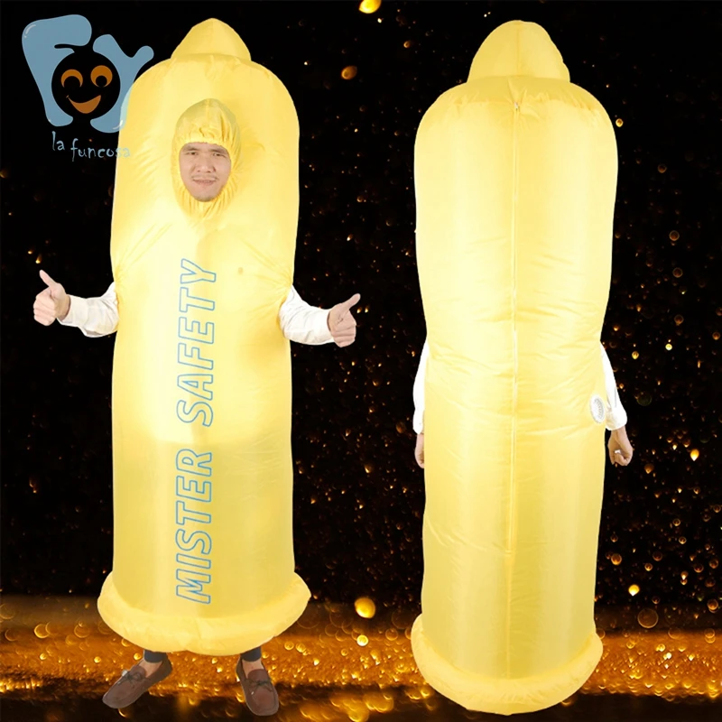 Funny Halloween Inflatable Safety Condom Costume for Adults | Creative ...