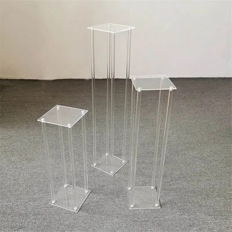 Crystal Acrylic Flower Display Stand Wedding Decoration Main Table ...