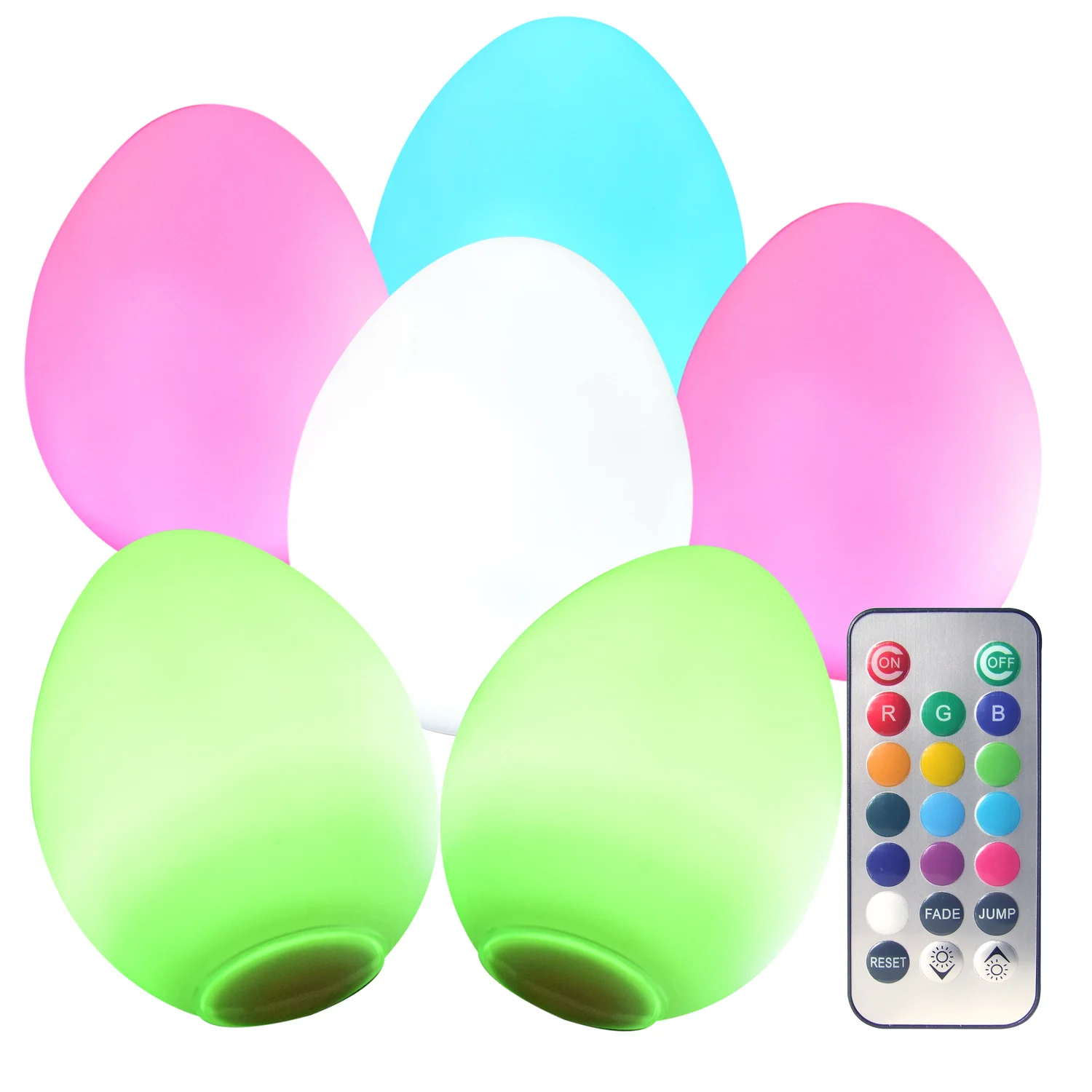 Colorful Egg Shape Novelty Festival Rgb Waterproof Led Night Light ...