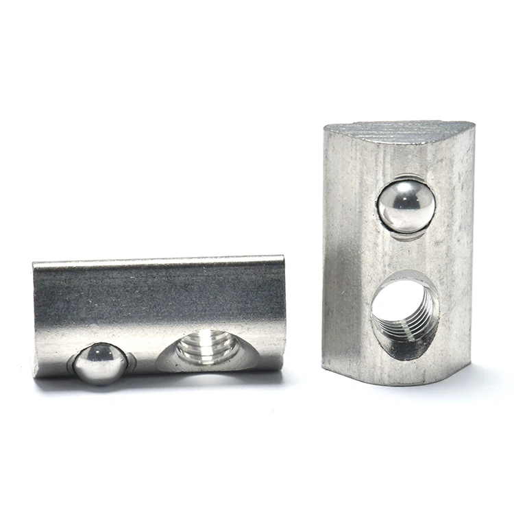 Customized Stainless Steel T Nuts with Spring Loaded Ball