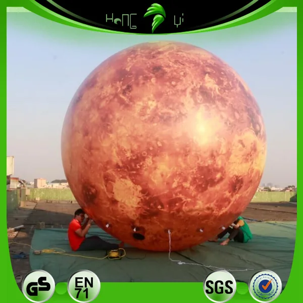 Giant Cold Air Inflatable Venus Balls Nine Planets Balloon For Universe ...