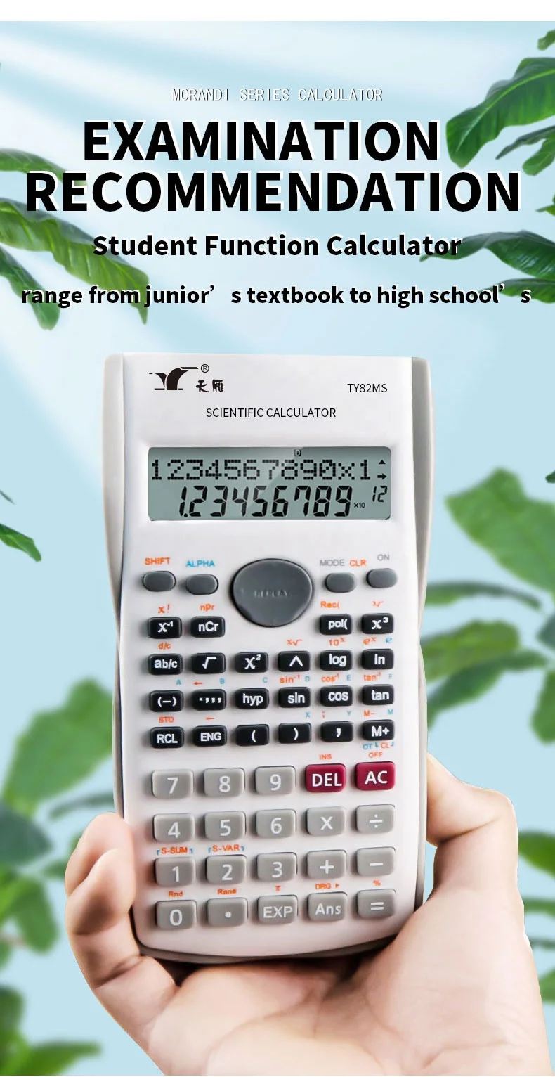 Two Lines Display Calculators with Battery and Calculator Function