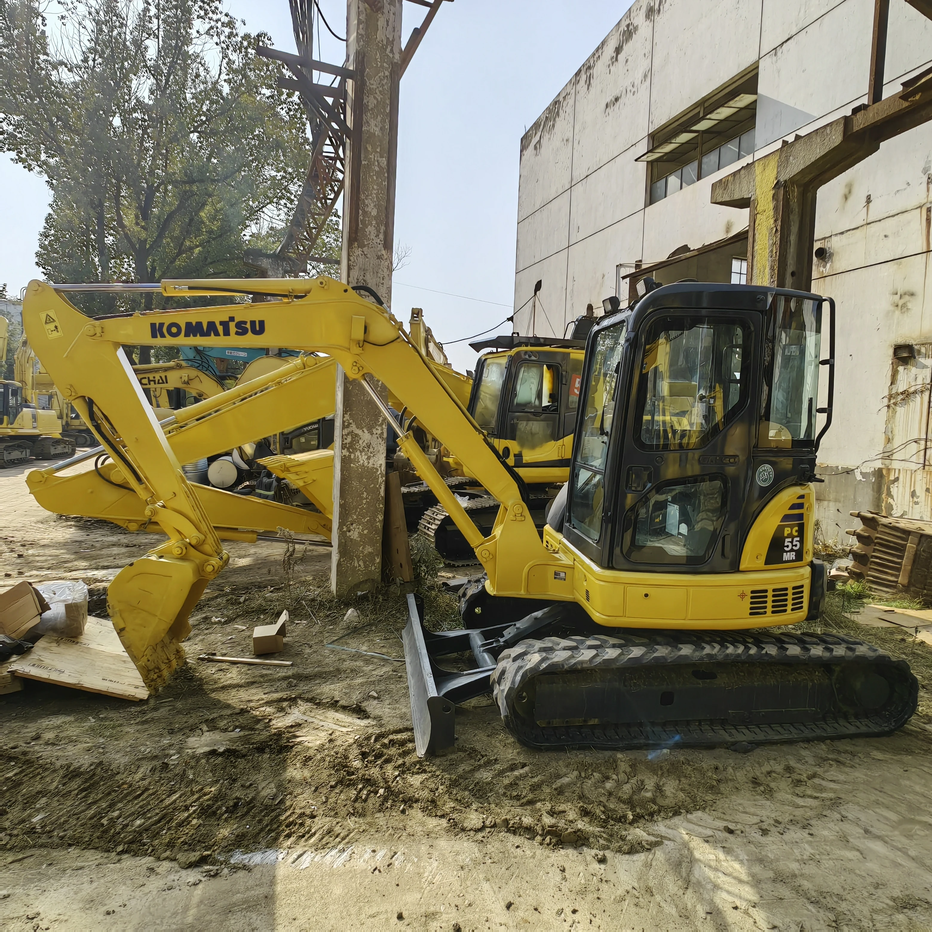 5 Ton Japan Original Komatsu Digger Pc55mr Second Hand Hydraulic Crawler Machine Komatsu ...